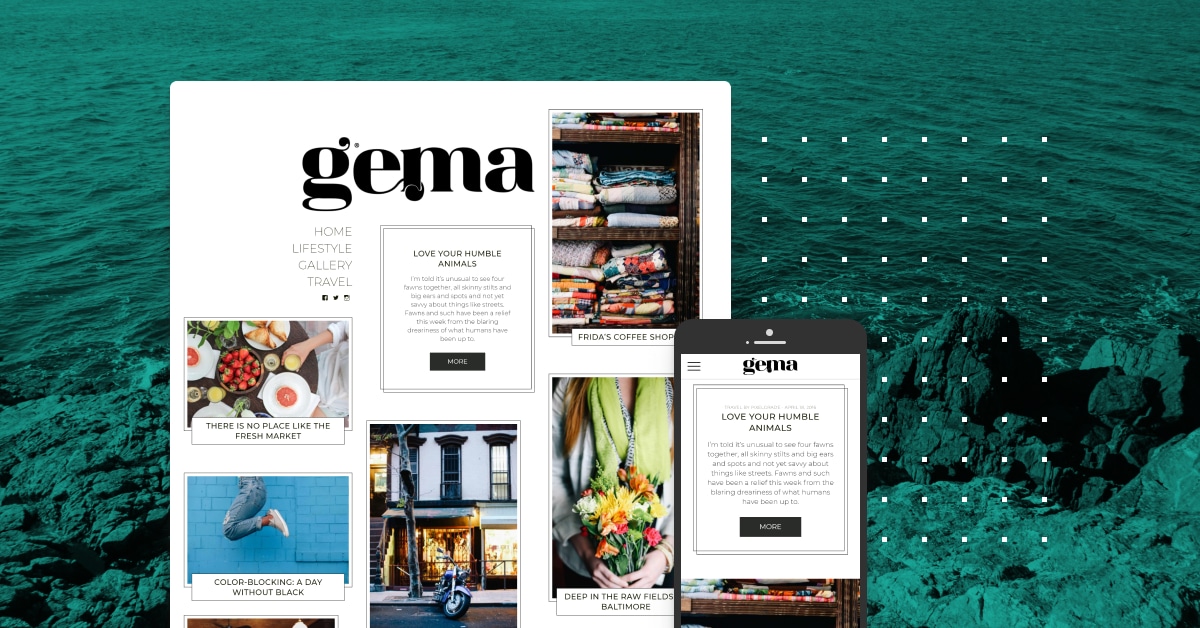 Gema - Personal Blog WordPress Theme by Pixelgrade
