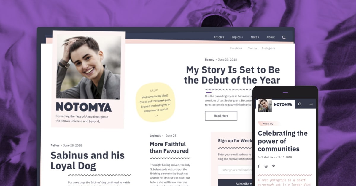 Noto – WordPress Theme for Writers by Pixelgrade